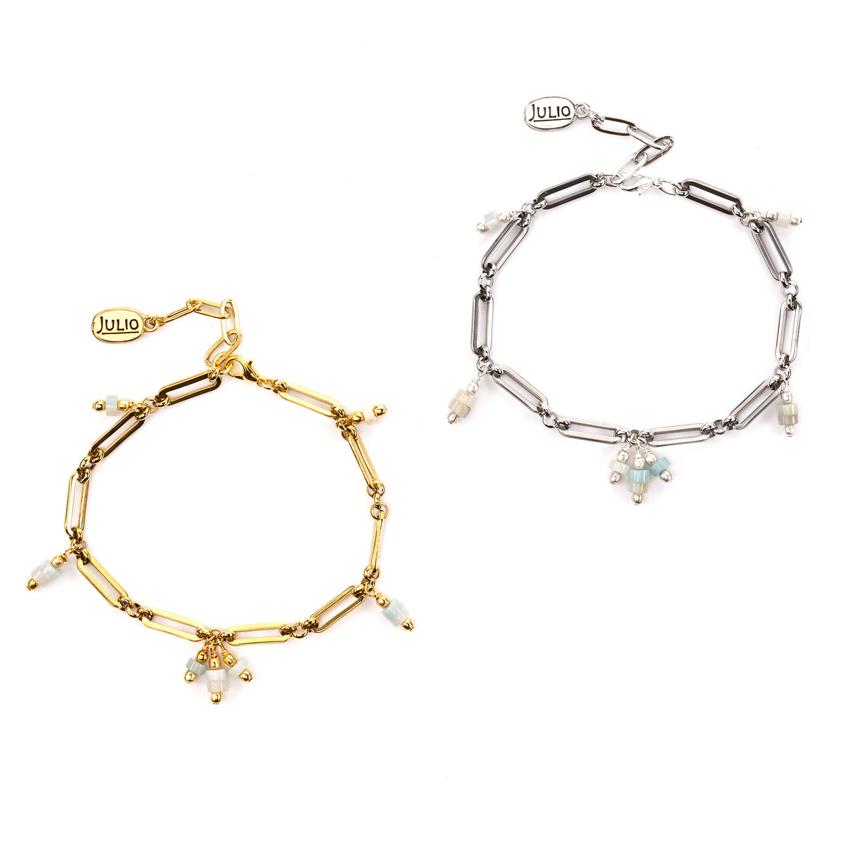 Tia Sophia Gemstone and Paperclip Chain Bracelet – Julio Designs Store